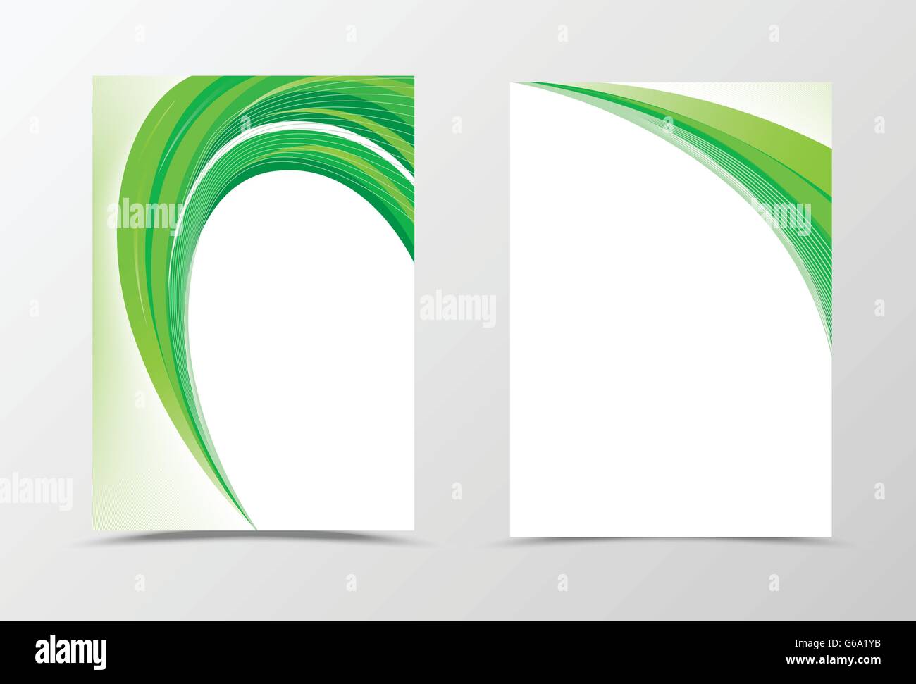 Green flyer template design Stock Vector Image & Art - Alamy
