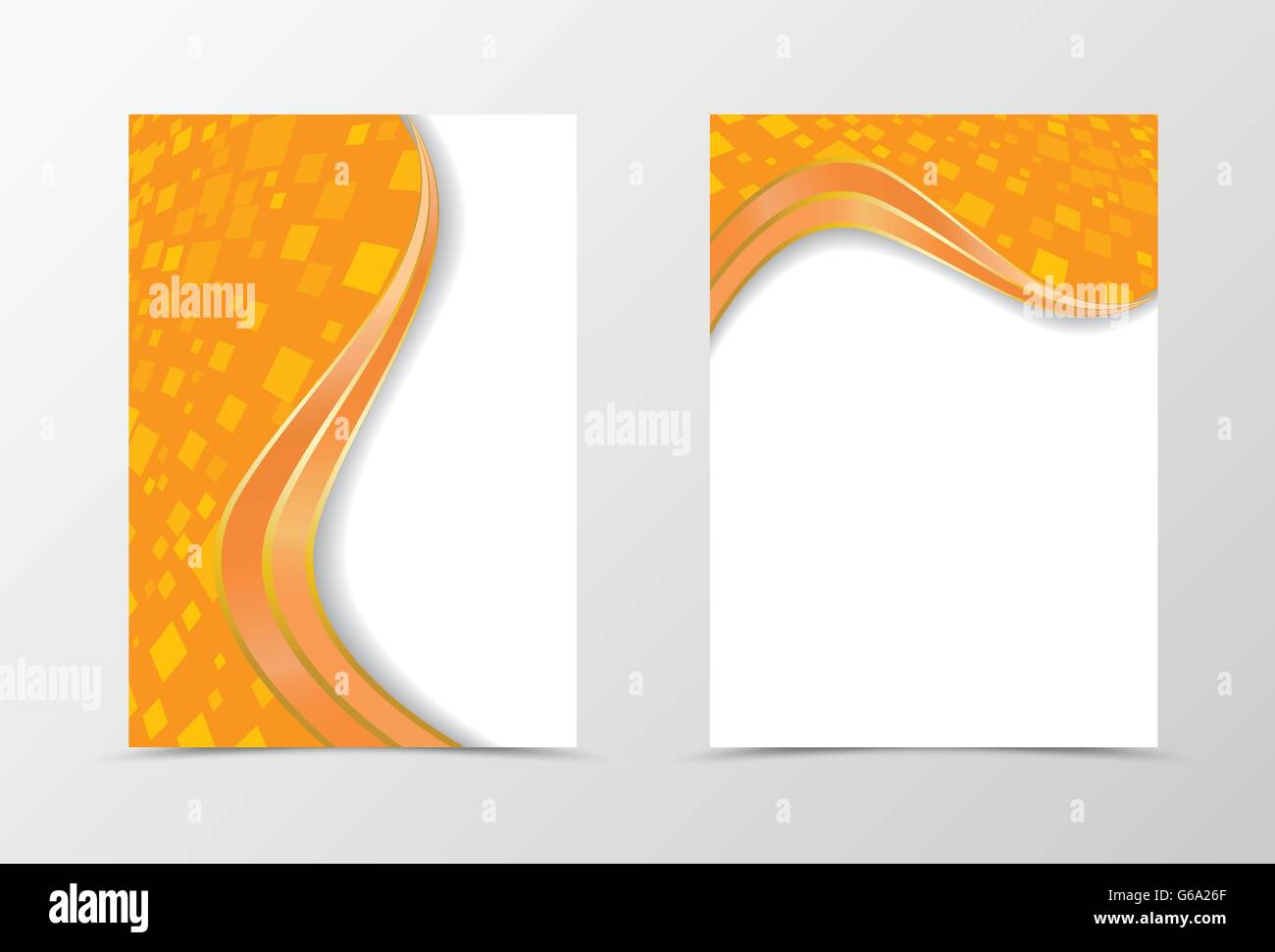 Flyer template wave design Stock Vector Image & Art - Alamy