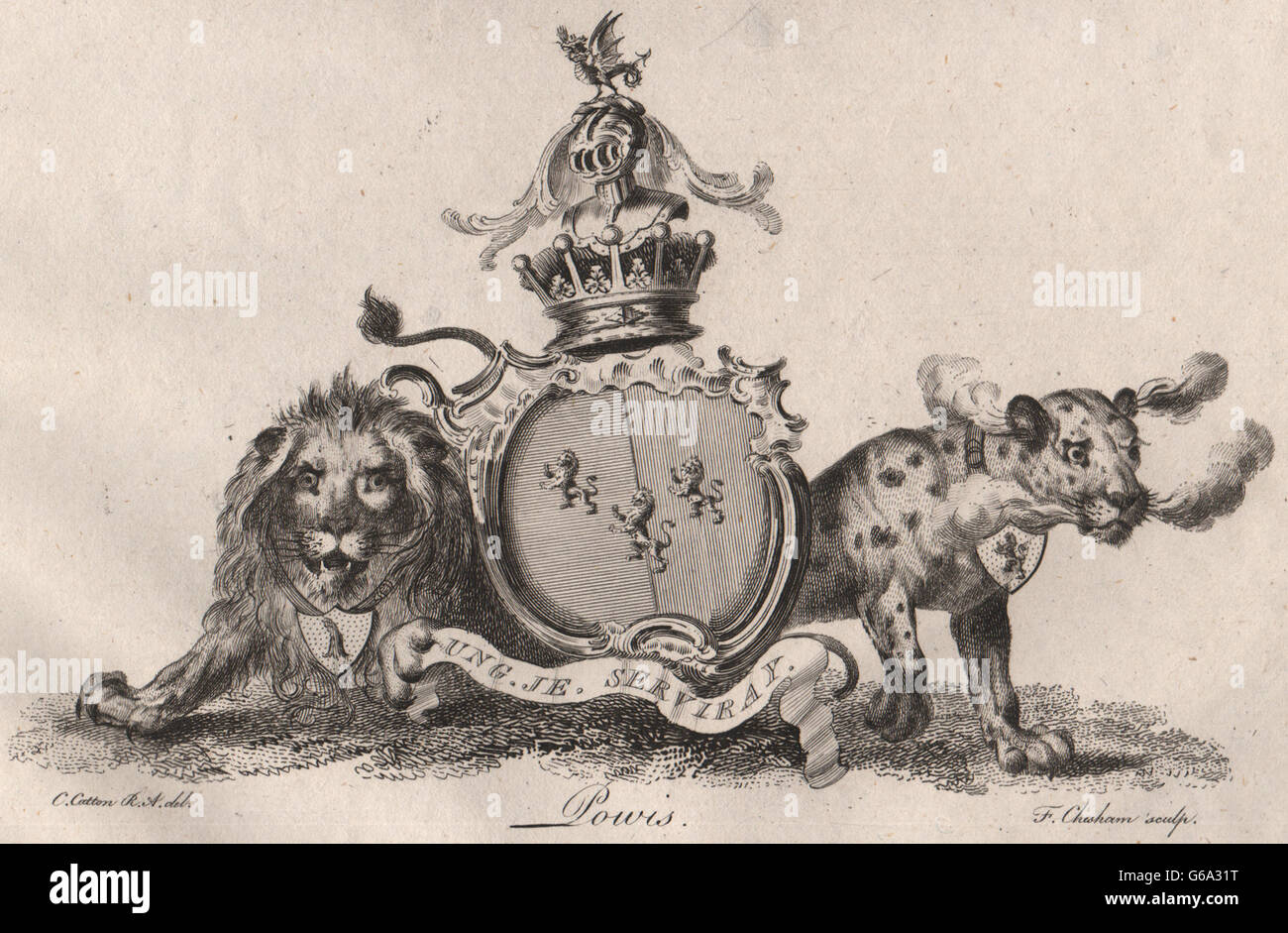 Powis coat of arms hi-res stock photography and images - Alamy