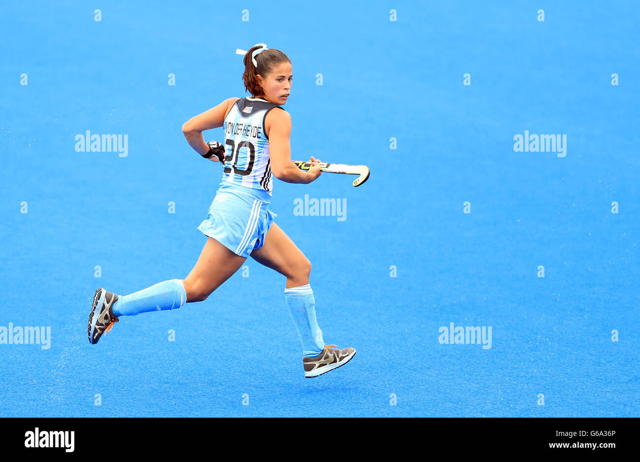 Argentina's Lucina von der Heyde during day four of the FIH Women's ...