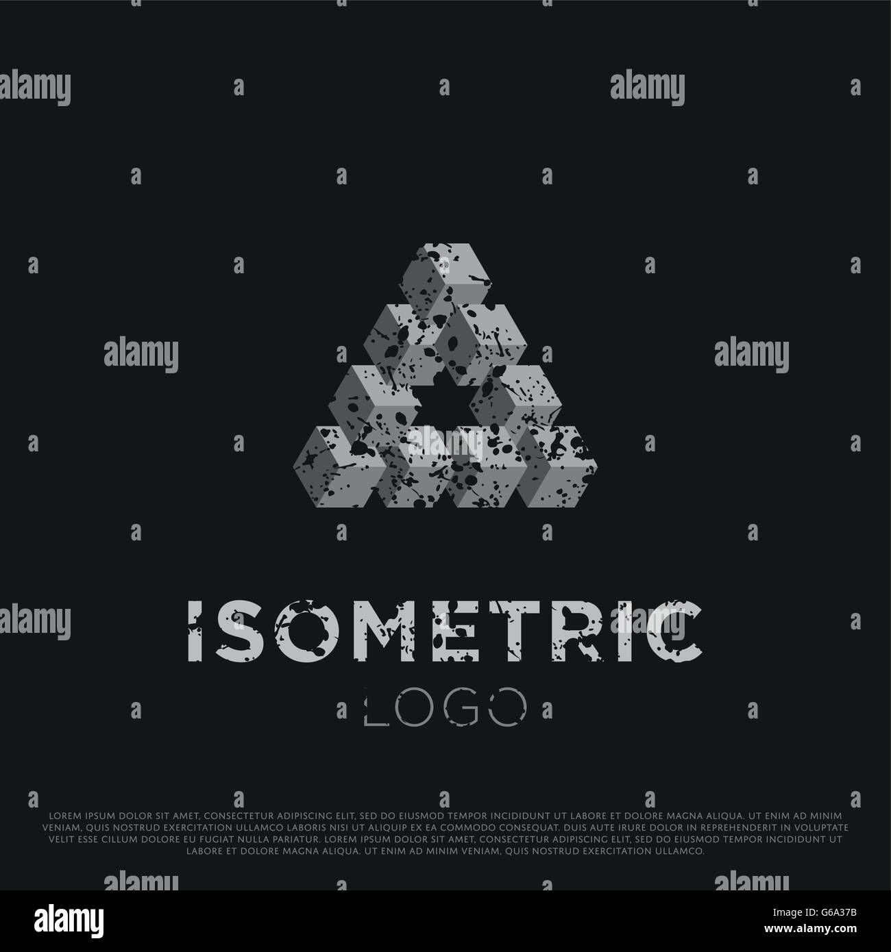 Vector 3d Isometric Logo Stock Vector Image & Art - Alamy