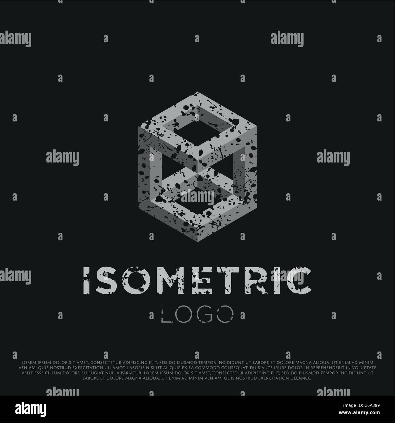 Vector 3d Isometric Logo Stock Vector Image & Art - Alamy