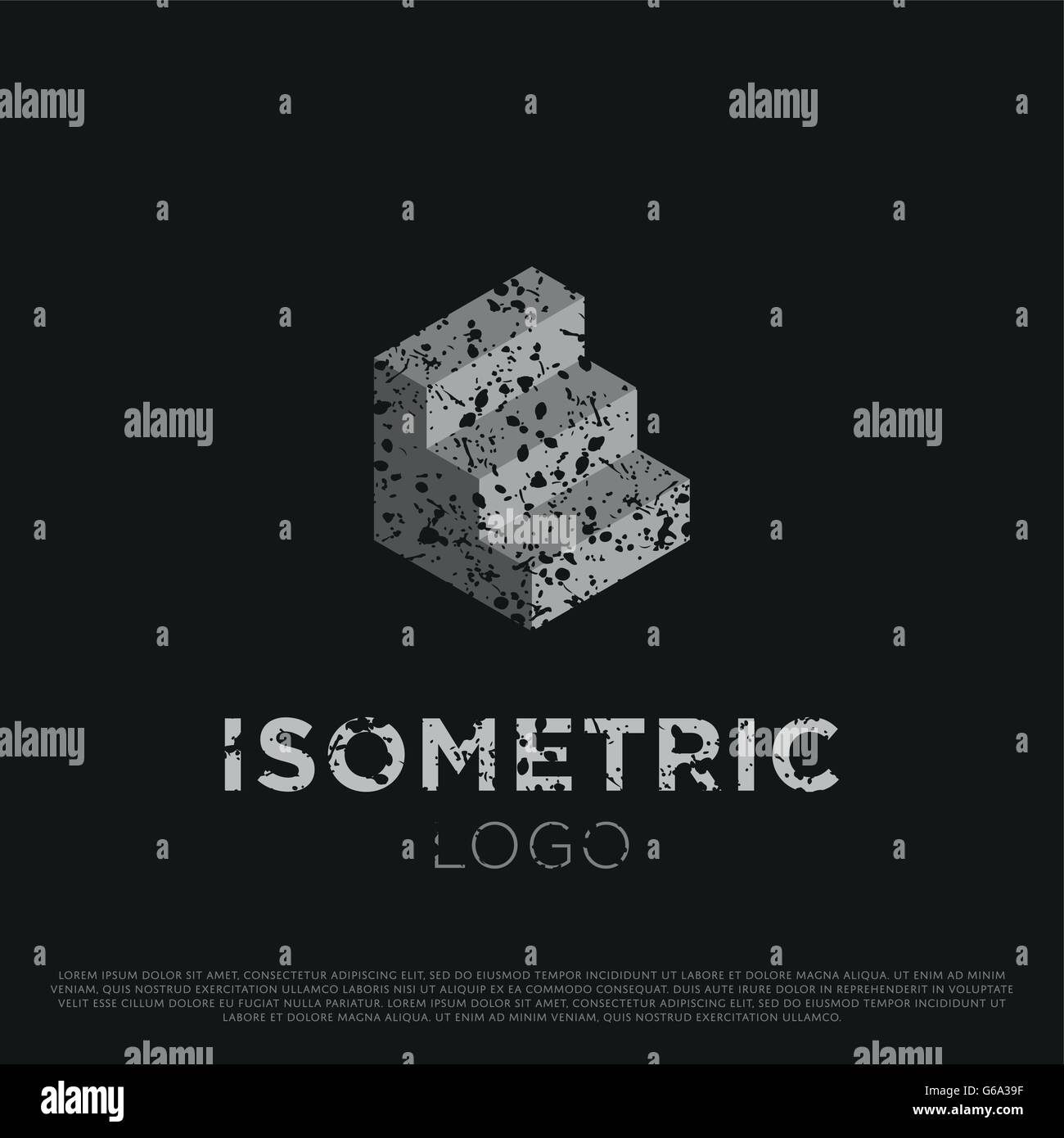 Vector 3d Isometric Logo Stock Vector Image & Art - Alamy