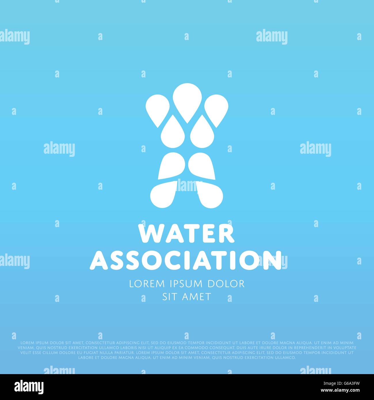 Vector Water Man Logo Stock Vector Image & Art - Alamy