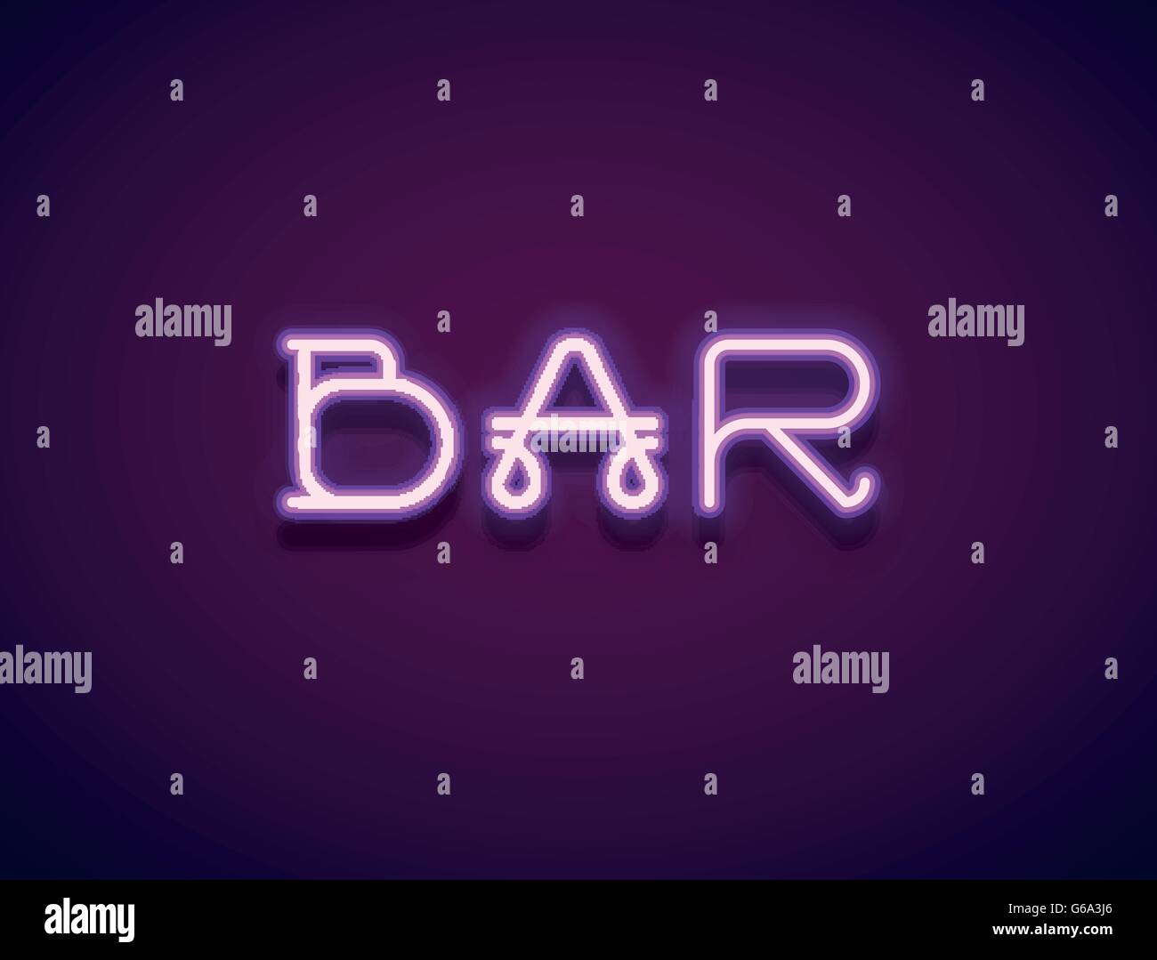 Neon Vector Lettering Stock Vector Image & Art - Alamy