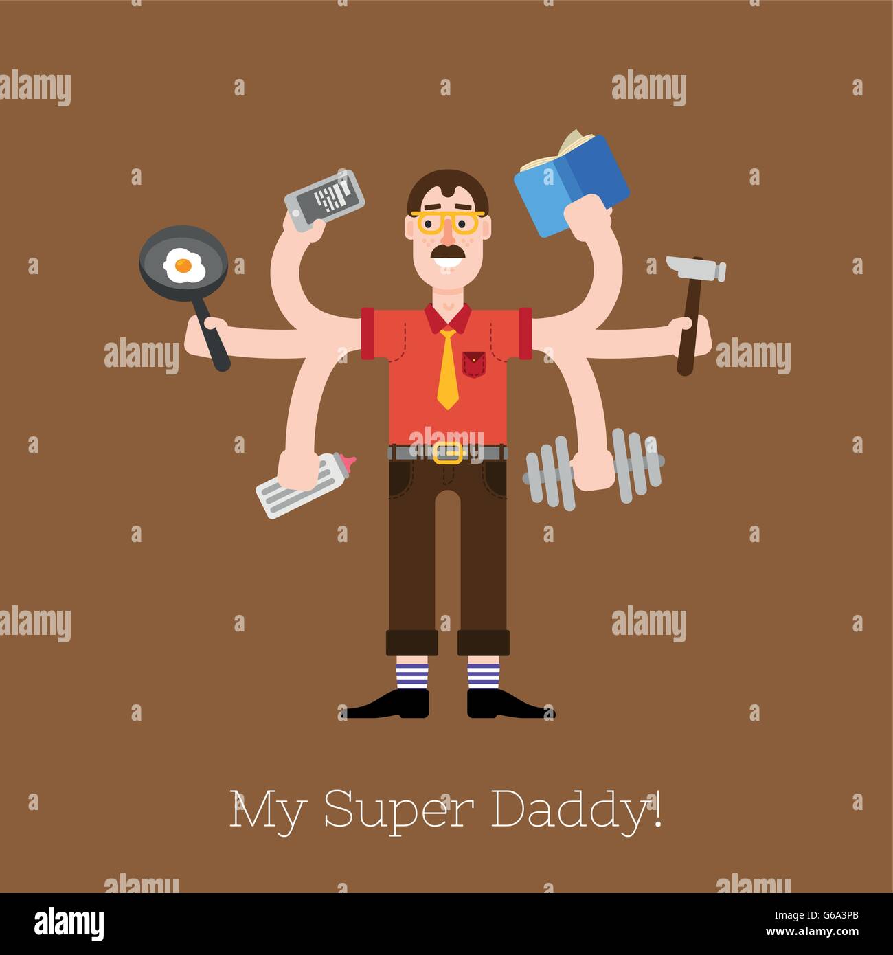 Multitasking engineer Stock Vector Images - Alamy