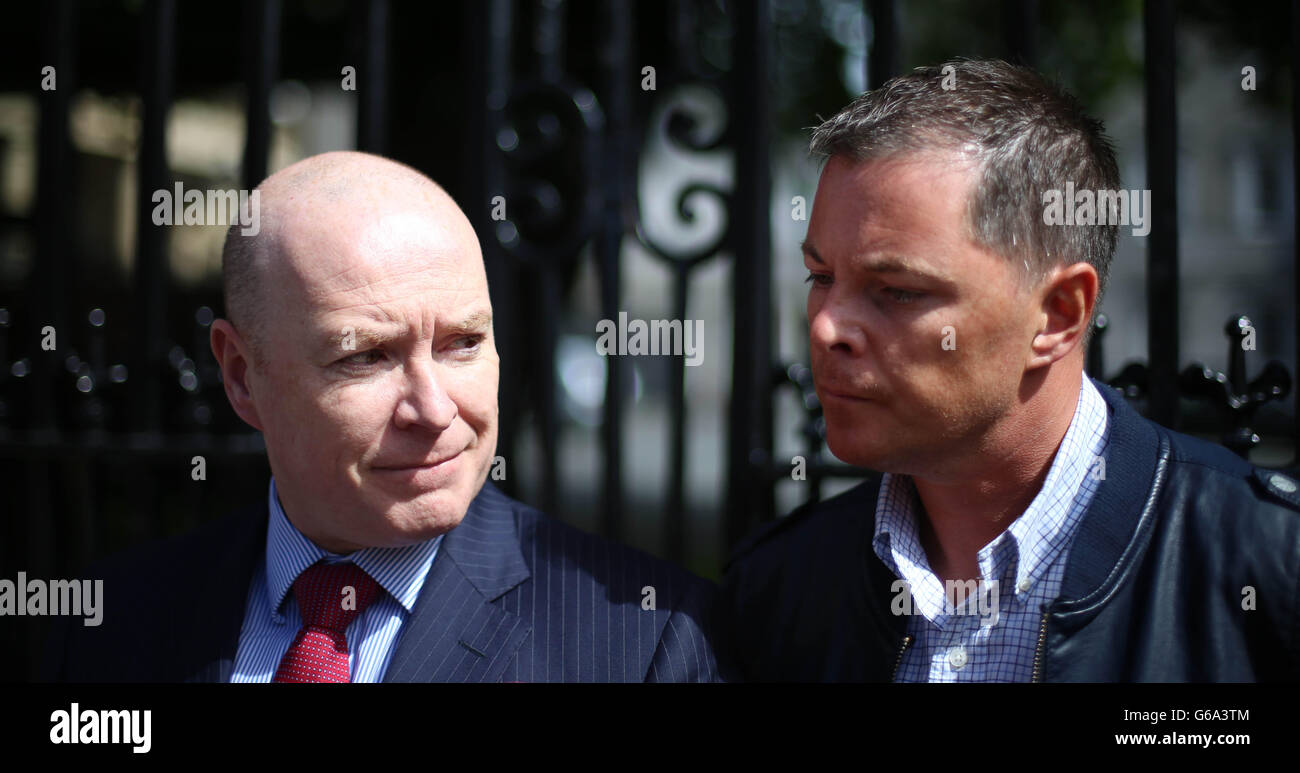 Austin and Oliver Stack (left to right), sons of Brian Stack, the only ...