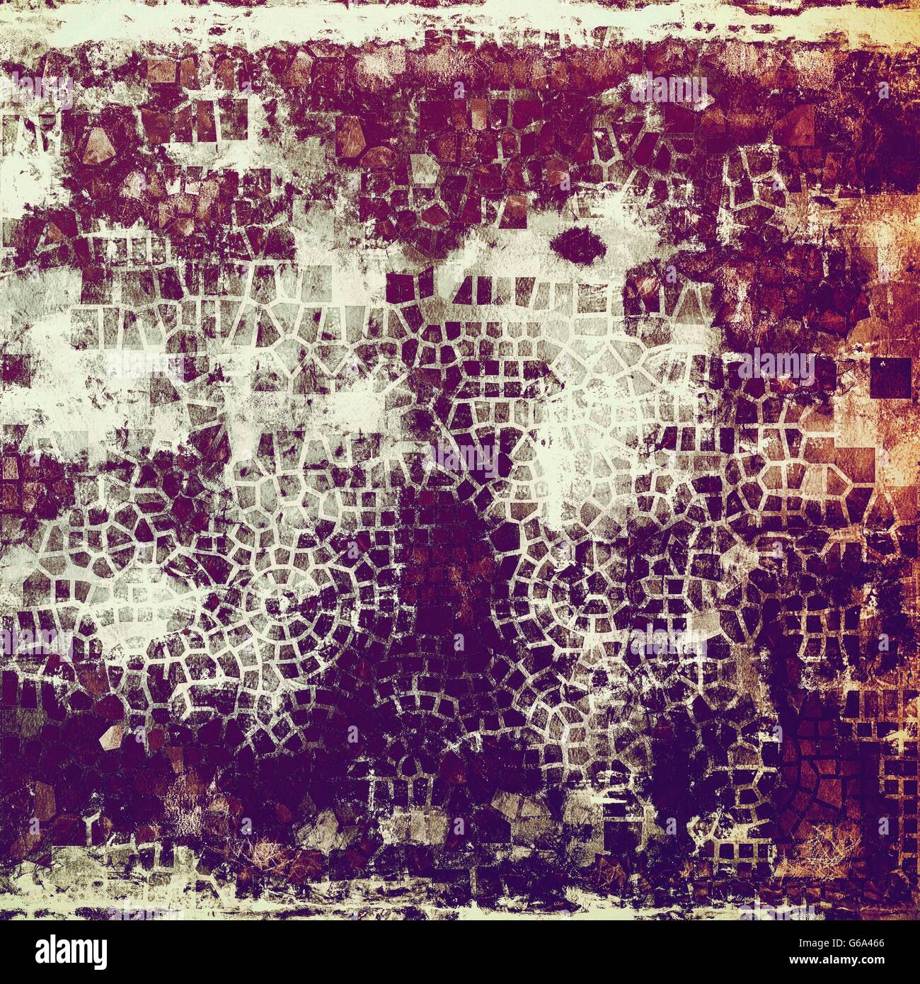 Grunge retro composition, textured vintage background. With different ...