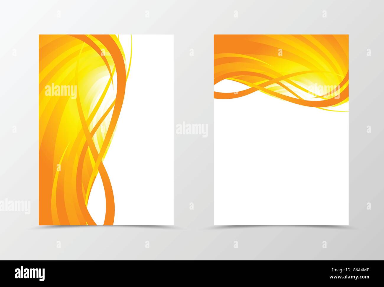 Flyer template wave design Stock Vector Image & Art - Alamy