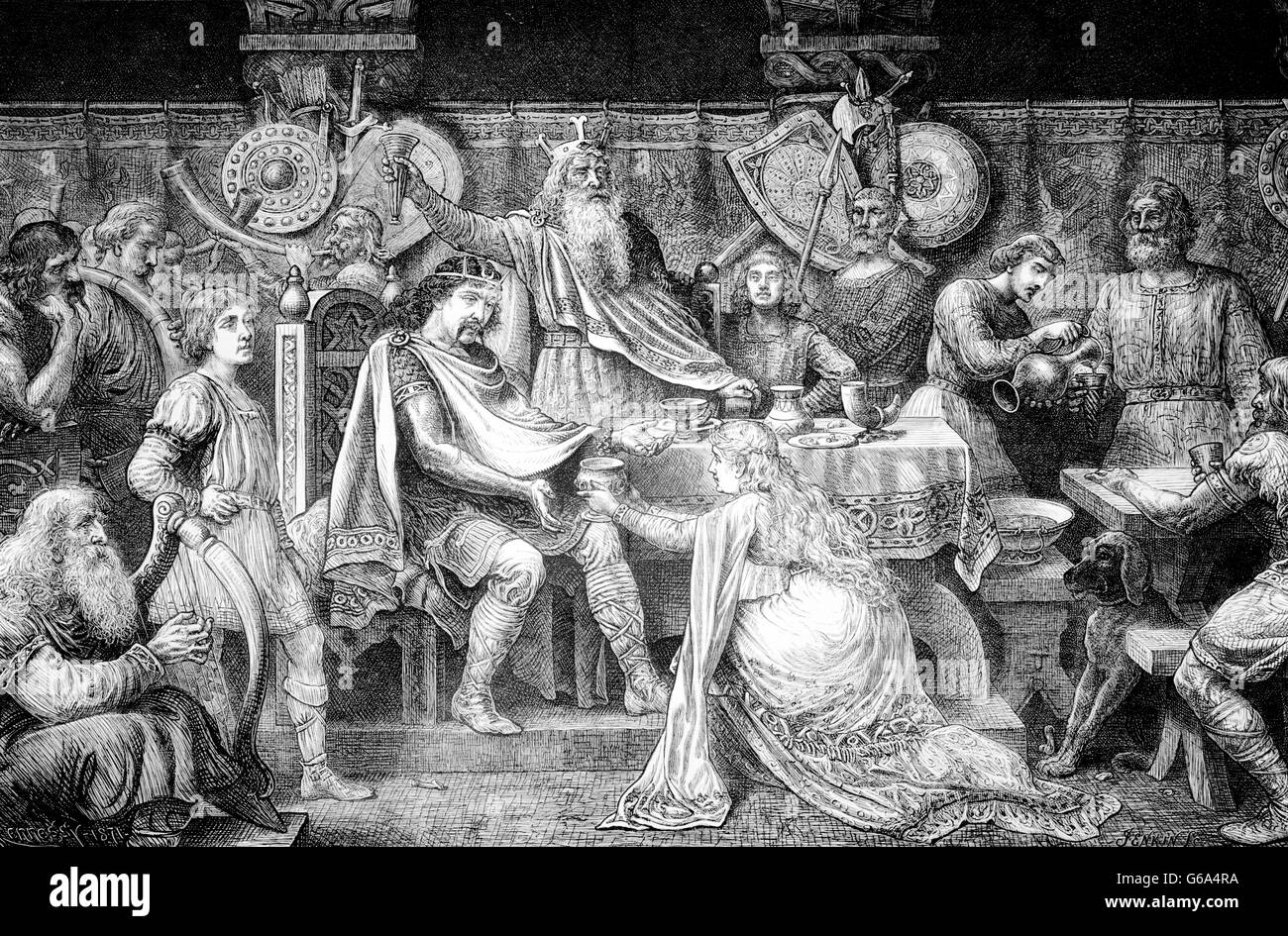 Medieval drinking hi-res stock photography and images - Alamy