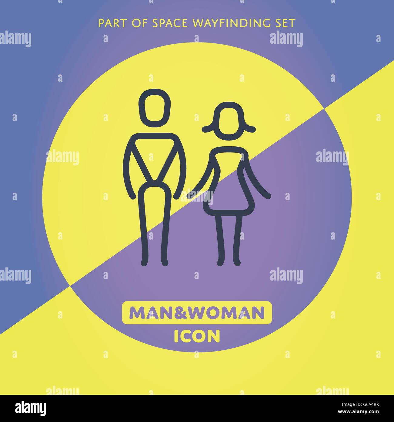 Vector man and woman icons Stock Vector Image & Art - Alamy