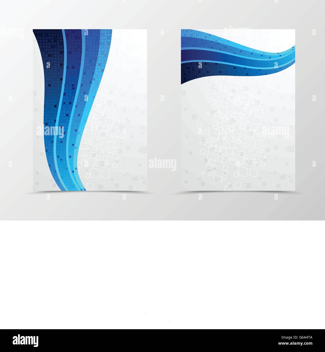 Flyer template wave design Stock Vector Image & Art - Alamy