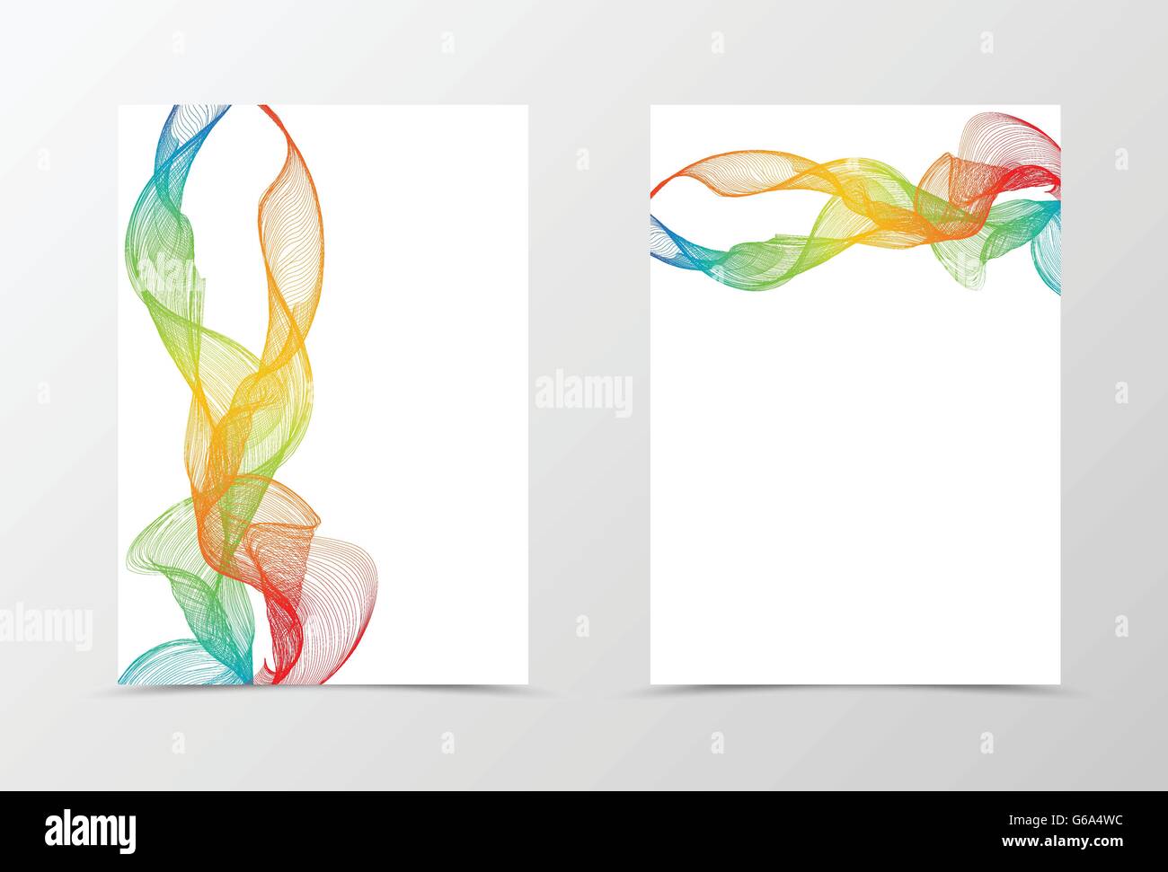 Flyer template wave design Stock Vector Image & Art - Alamy