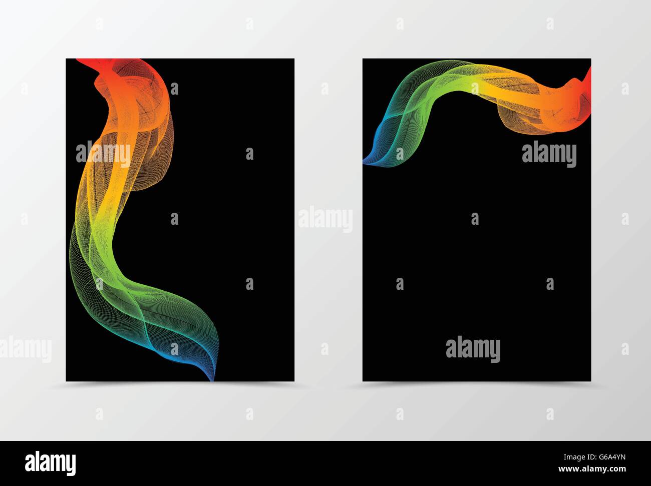 Flyer template wave design Stock Vector Image & Art - Alamy