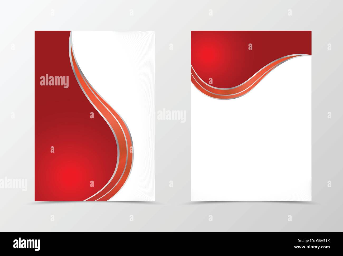 Flyer template design in red color Stock Vector Image & Art - Alamy