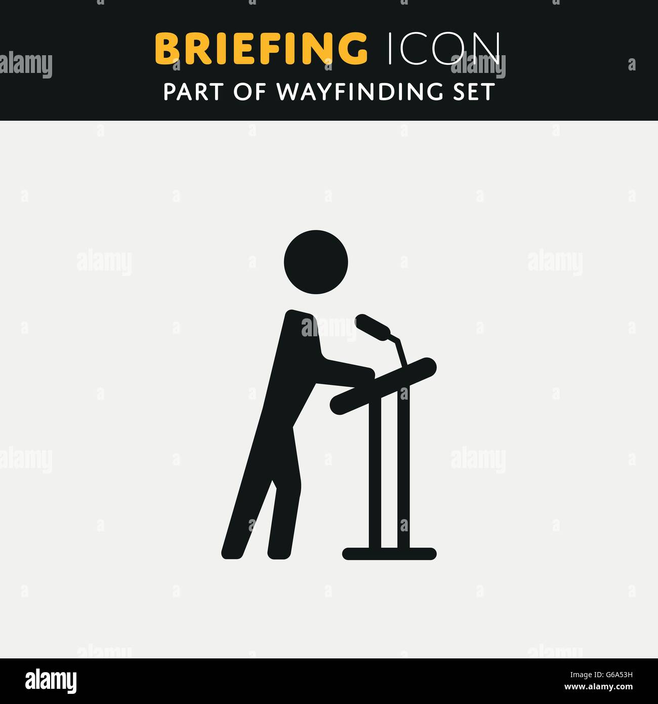 Vector Briefing icon Stock Vector Image & Art - Alamy