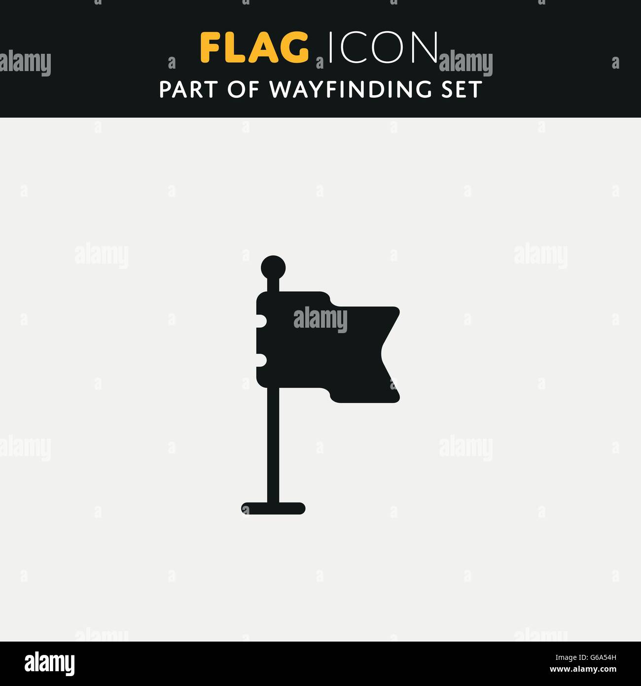 Flag vector icon. Check mark Stock Vector Image & Art - Alamy