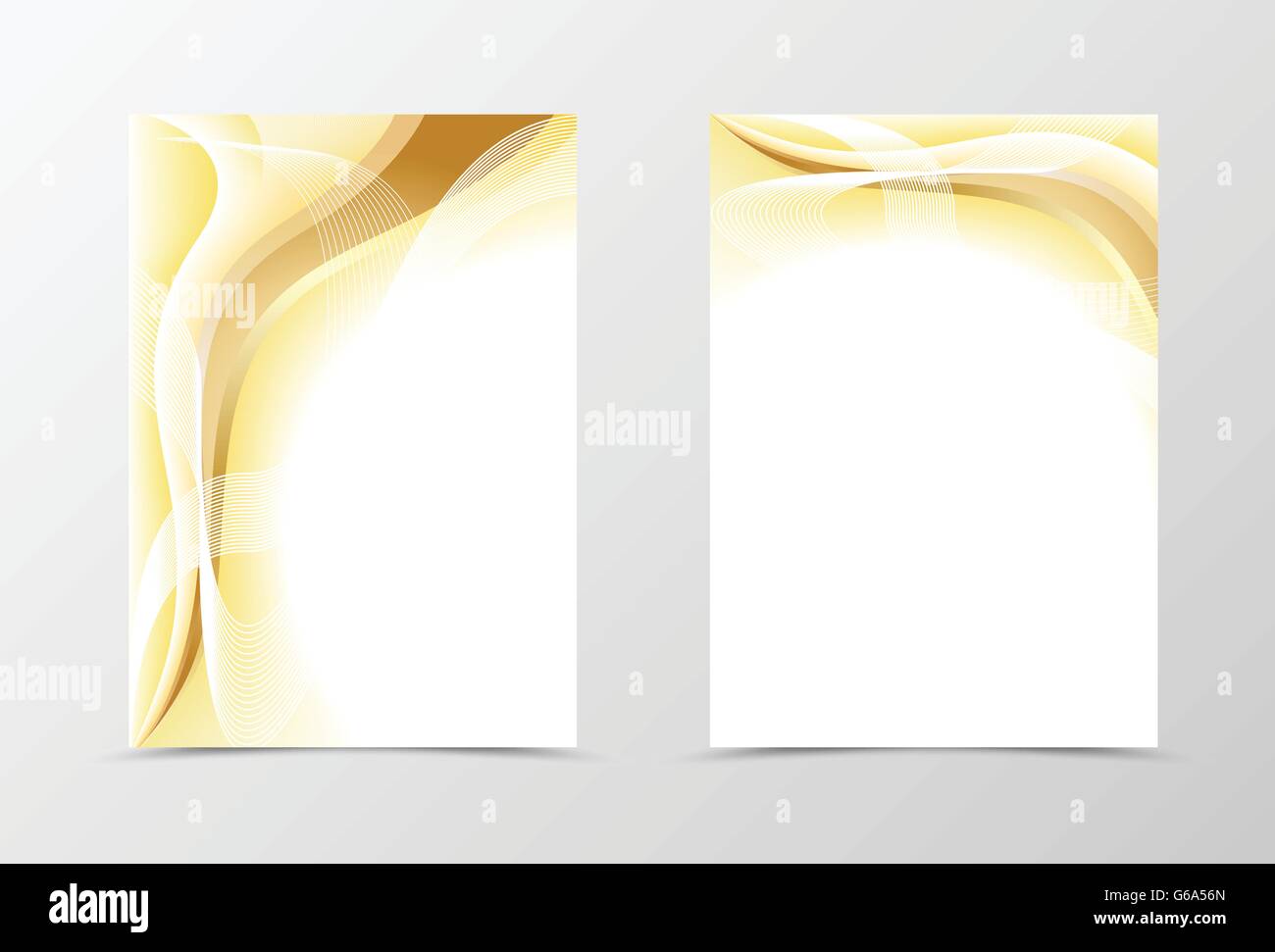Gold flyer template design Stock Vector Image & Art - Alamy