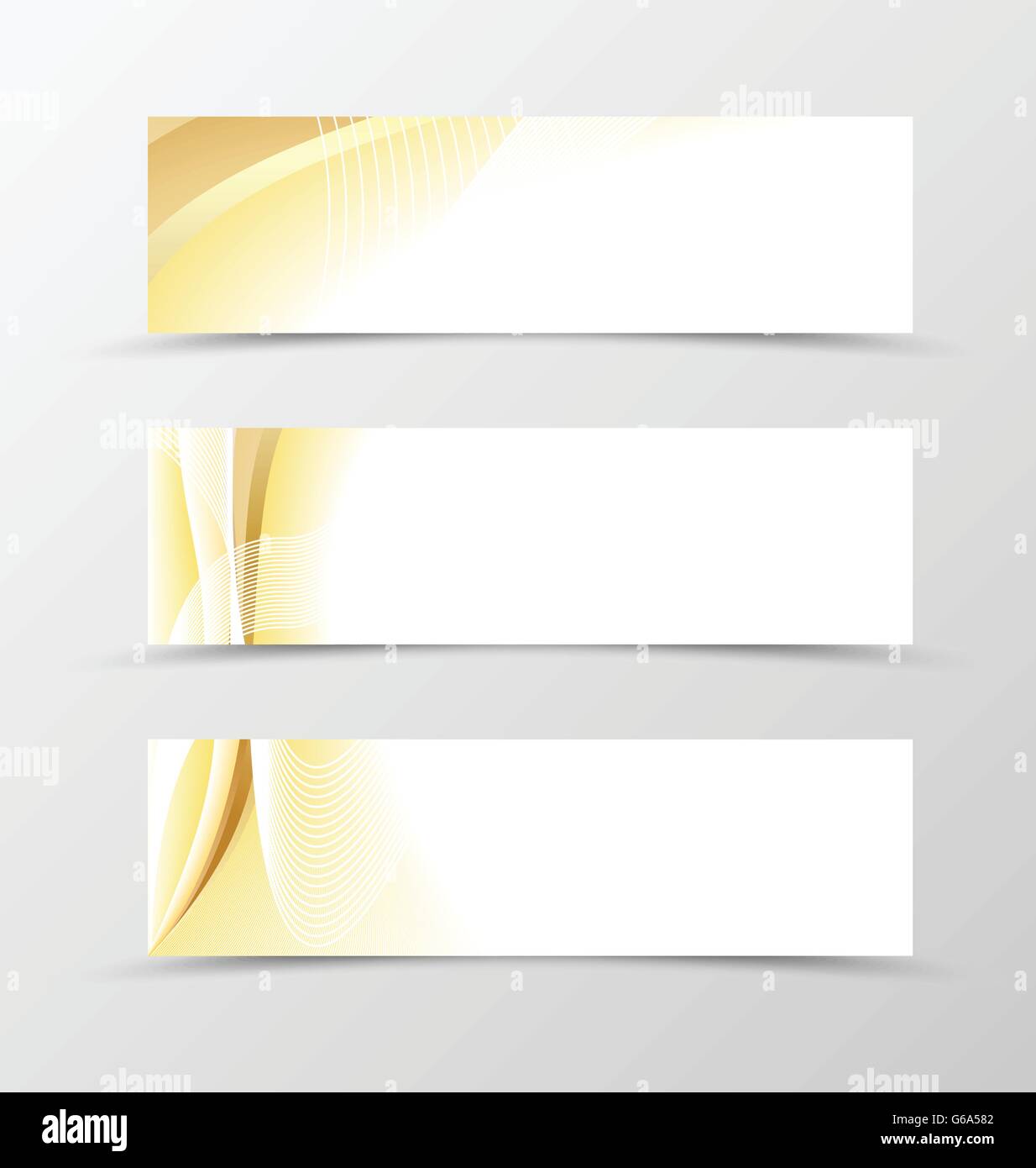 Set of banner gold design Stock Vector Image & Art - Alamy