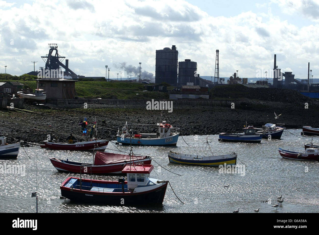 The Corus steel plant in Redcar, Teesside. Steel giant Corus stunned ...