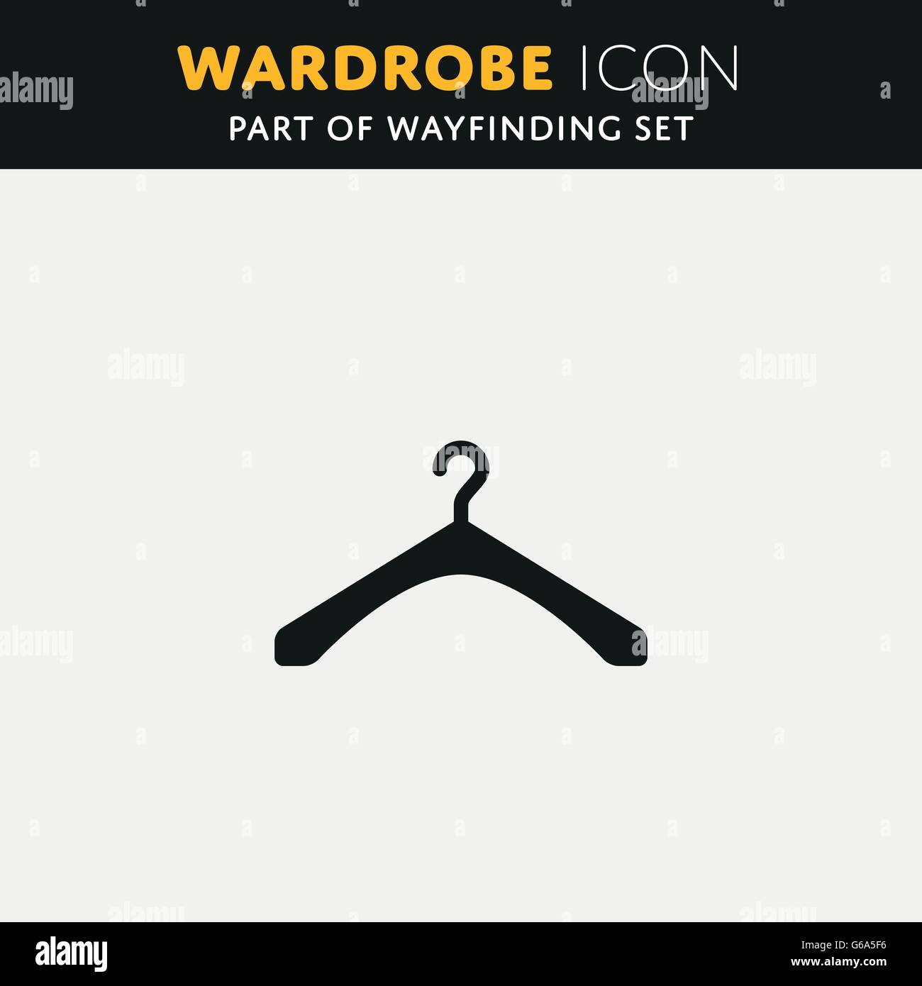The hanger icon. Coat rack symbol Stock Vector Image & Art - Alamy