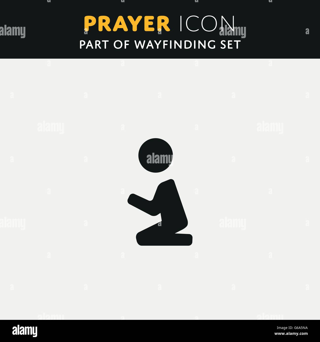 Vector pray Icon Stock Vector Image & Art - Alamy