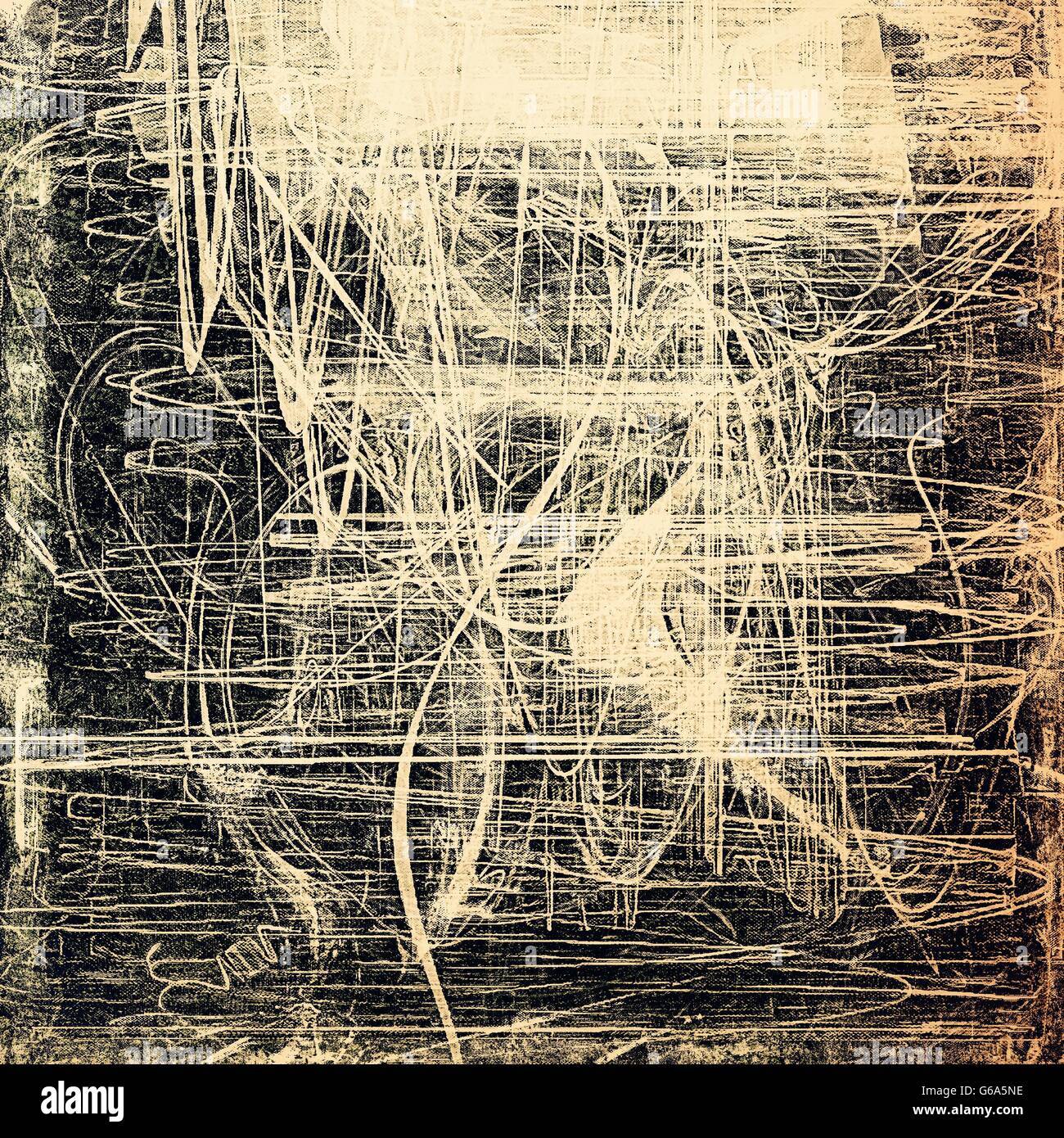 Grunge texture, aged or old style background with retro design elements ...