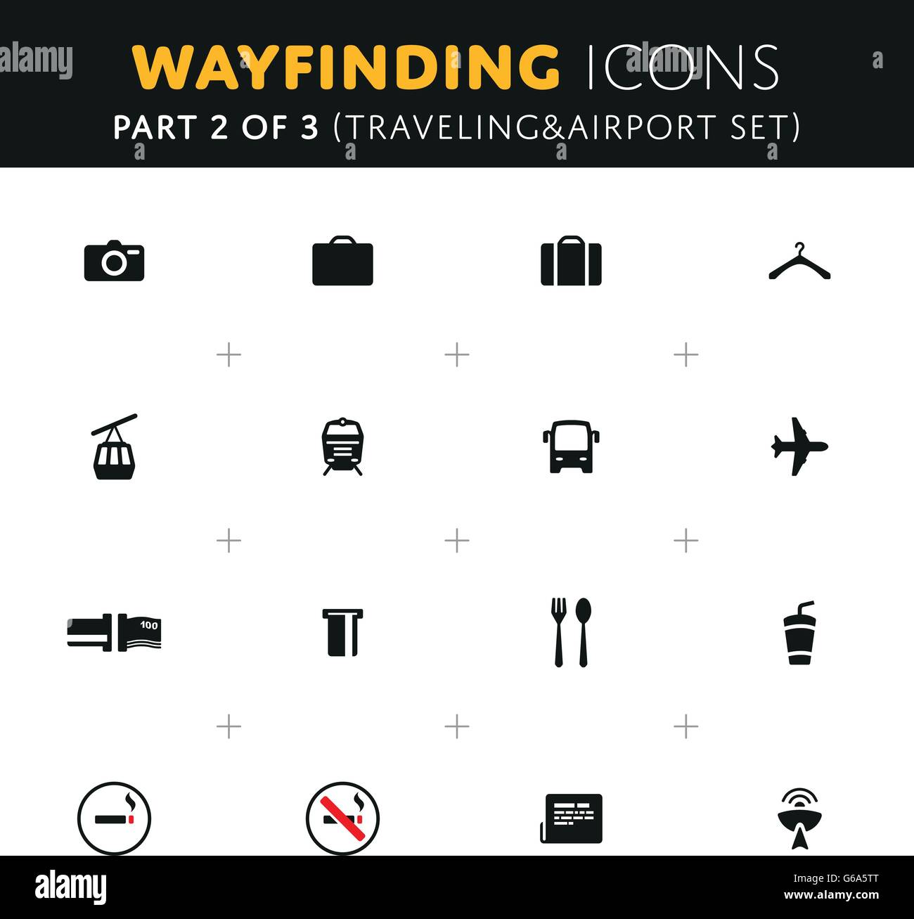 Wayfinding icons hi-res stock photography and images - Alamy