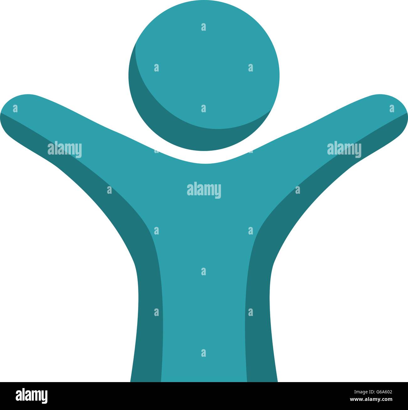 Abstract Pictogram icon. Person design. Vector graphic Stock Vector ...