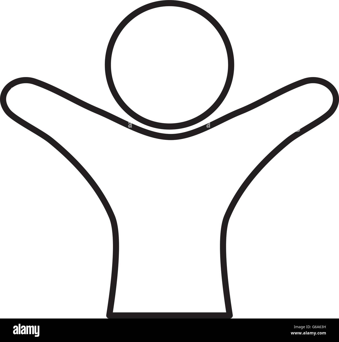 Abstract Pictogram icon. Person design. Vector graphic Stock Vector ...