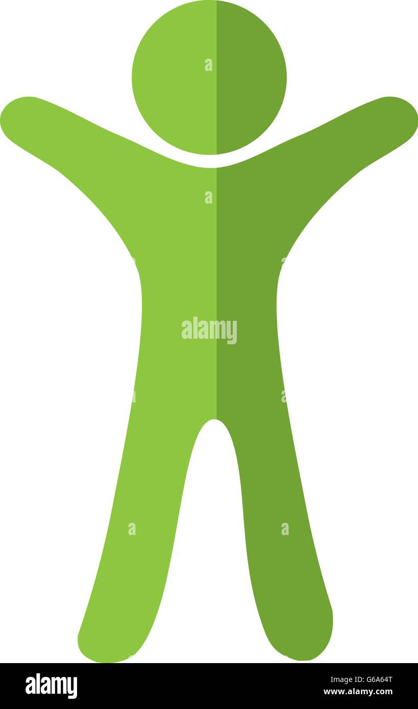 Abstract Pictogram icon. Person design. Vector graphic Stock Vector ...