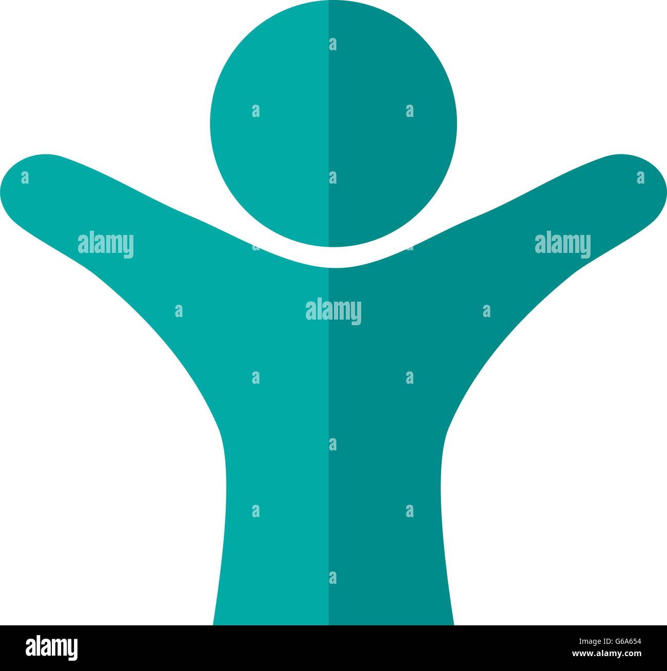 Abstract Pictogram icon. Person design. Vector graphic Stock Vector ...