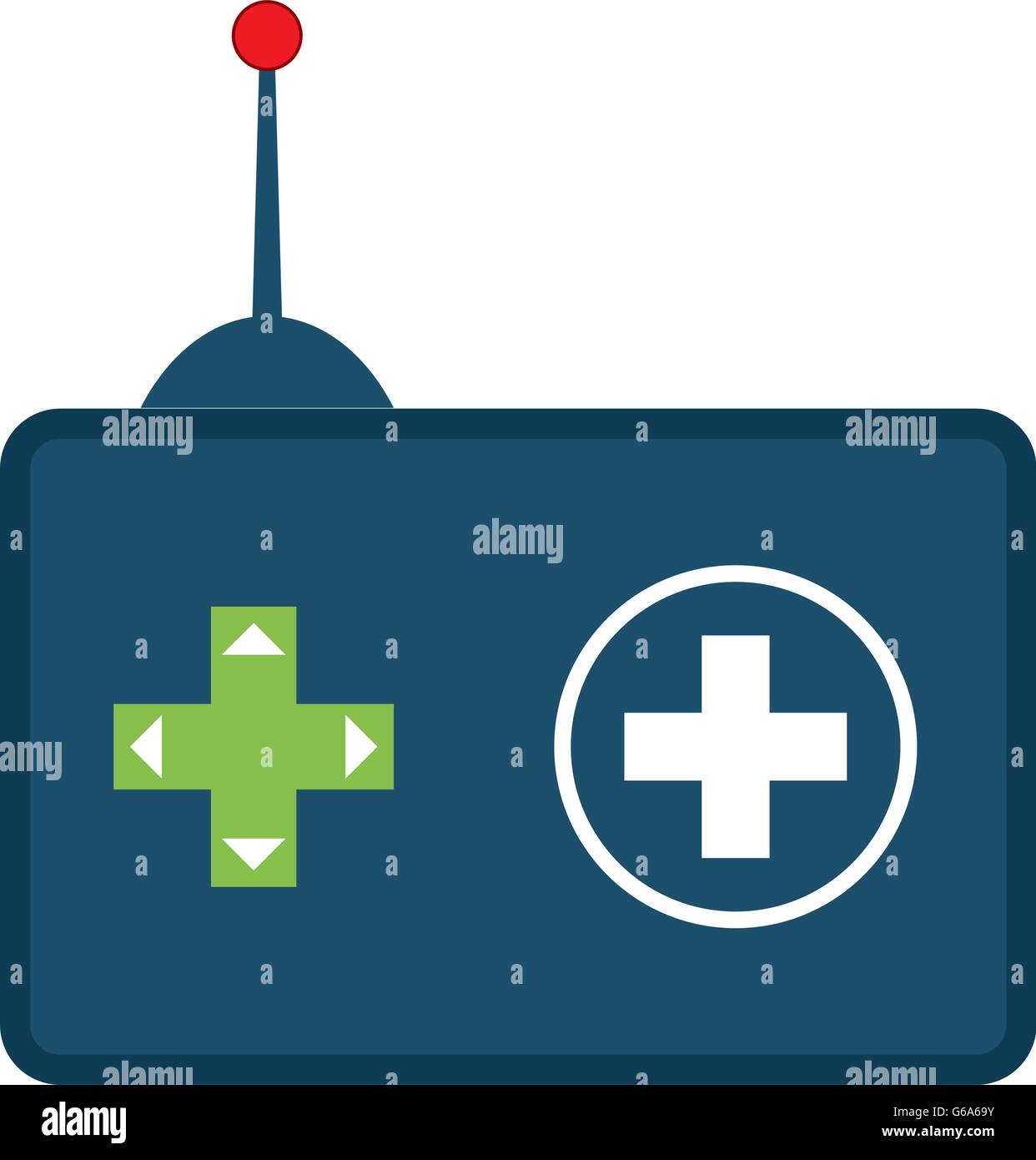 Control and button icon. Video game design. Vector graphic Stock Vector ...