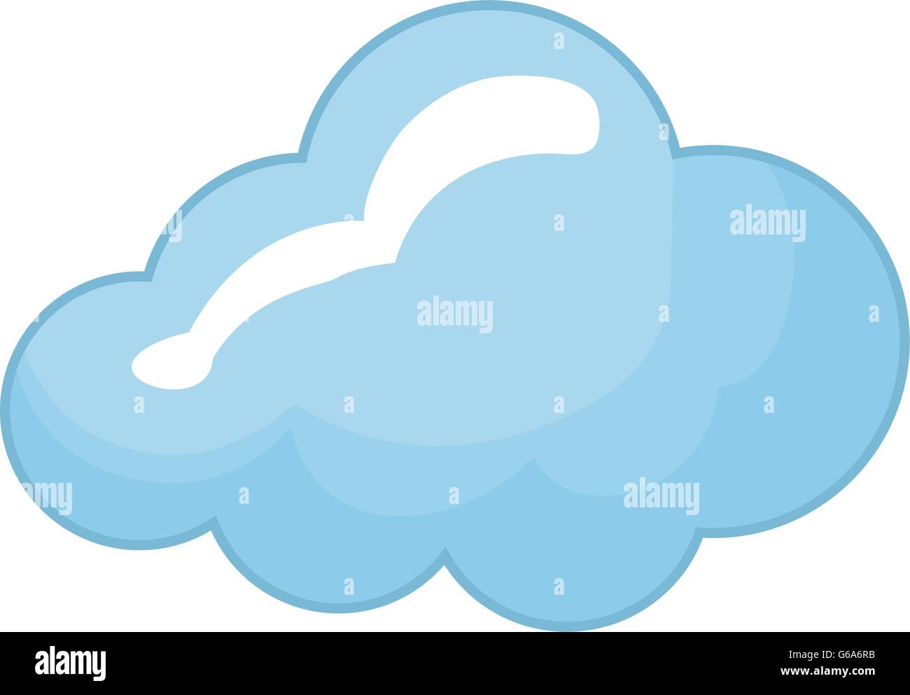 blue cloud icon. Weather design. Vector graphic Stock Vector Image ...