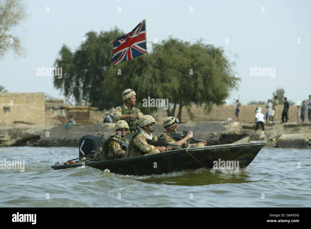 Royal Marines on Patrol Stock Photo - Alamy