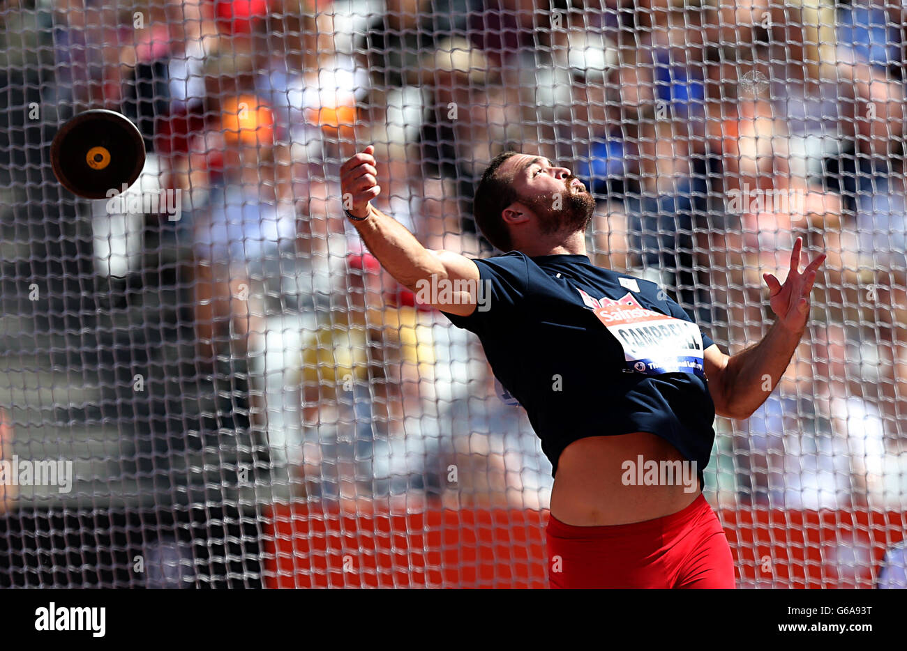 USA's Jeremy Campbell during the Men's F42/44 Discus during the ...