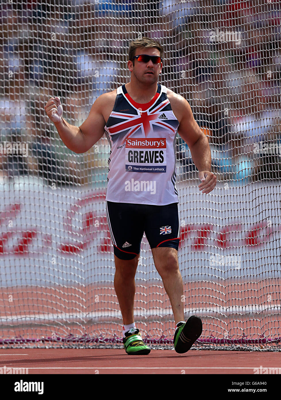 Great Britain's Daniel Greaves during the Men's F42/44 Discus during ...