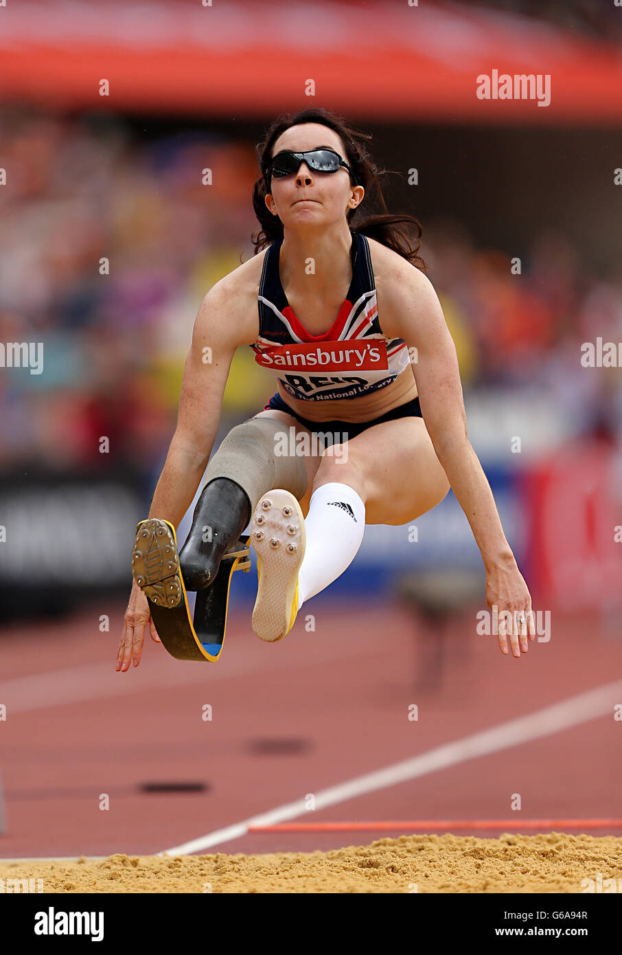 Great Britain's Stephanie Reid during the Women's F42/44 Long Jump ...