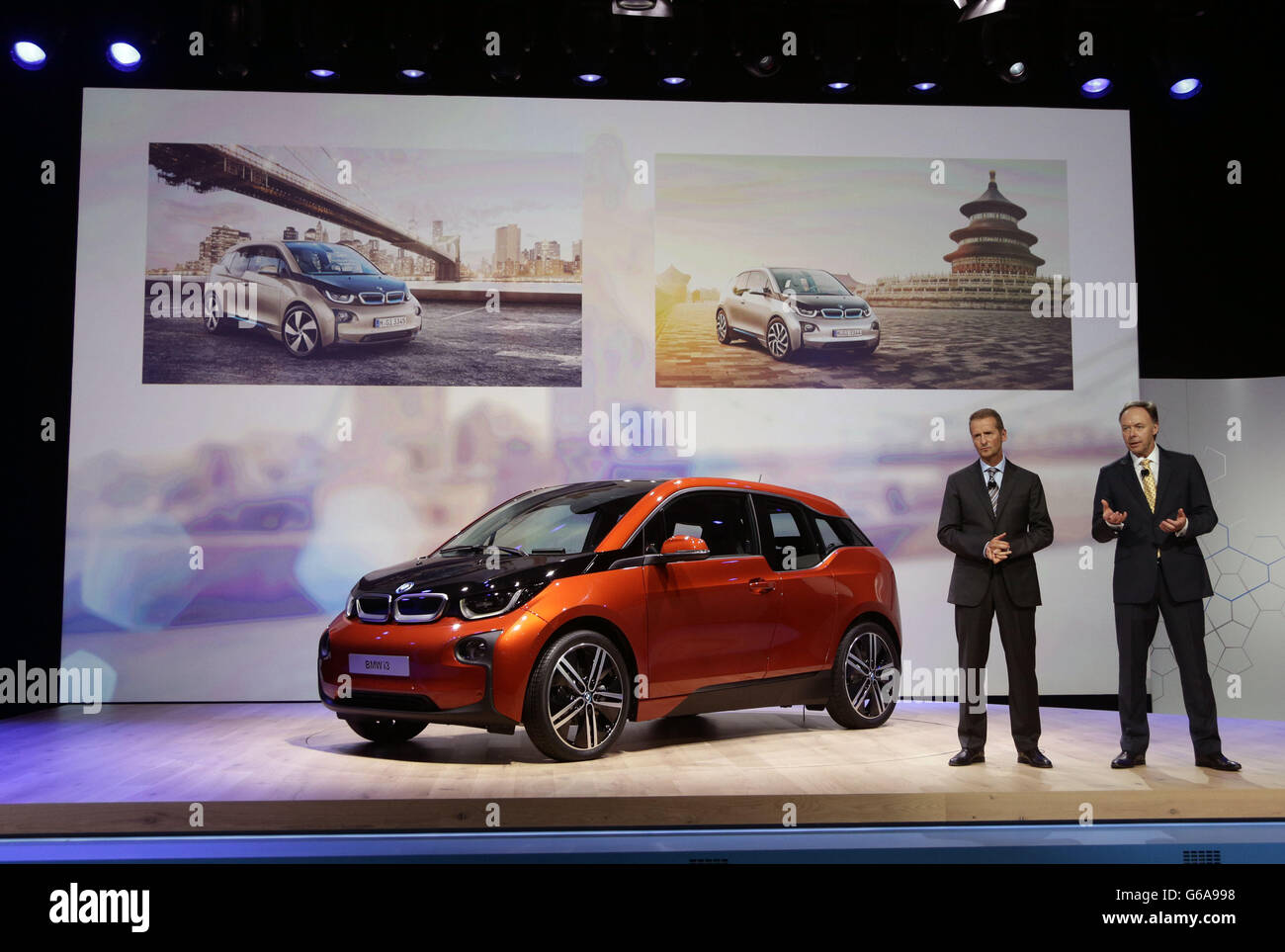 BMW electric car launch Stock Photo - Alamy