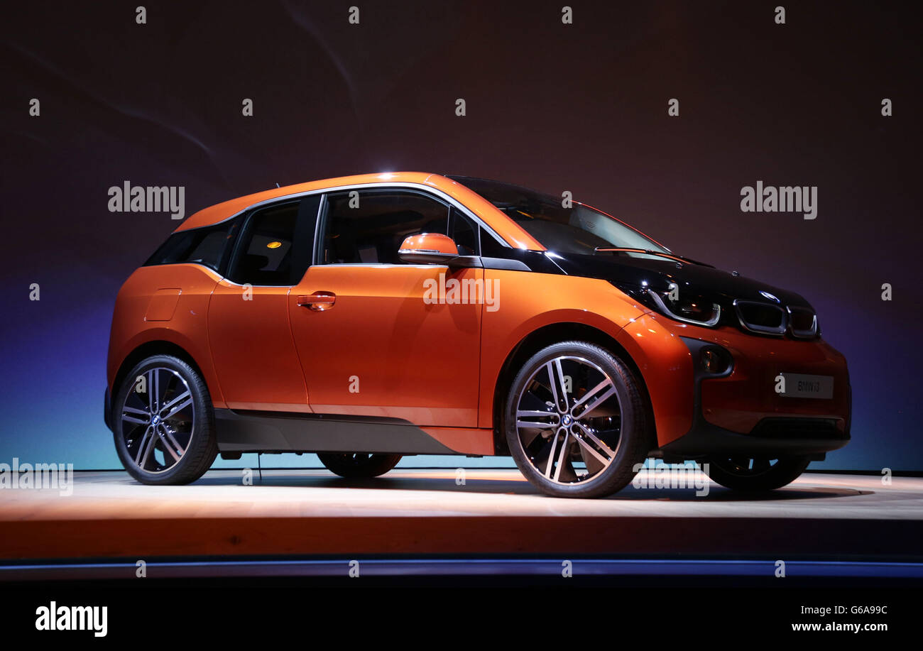 BMW electric car launch Stock Photo - Alamy