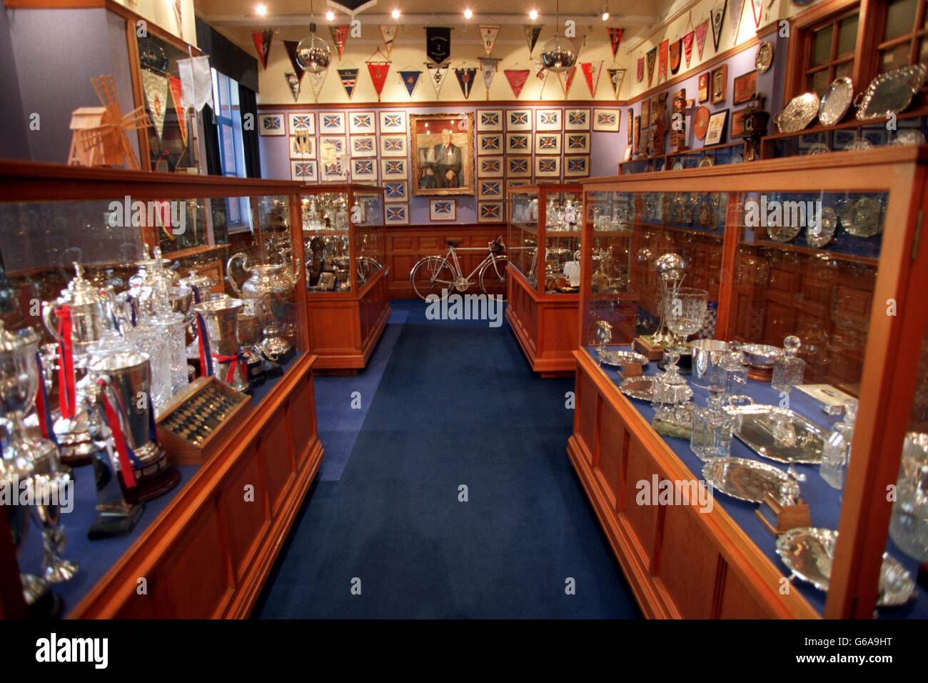 Ibrox stadium trophy room hi-res stock photography and images - Alamy