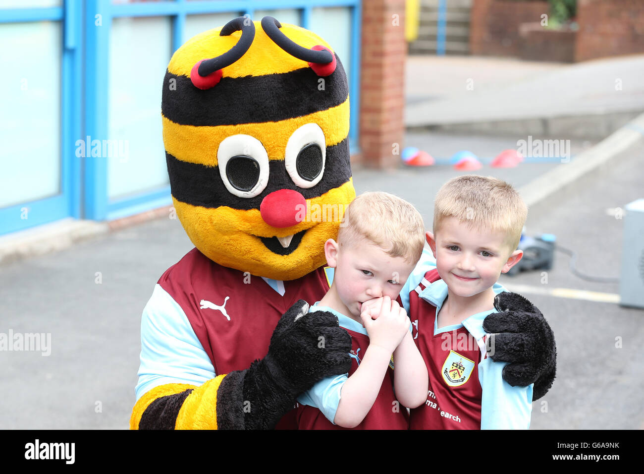 Bertie bee football mascot hi-res stock photography and images - Alamy