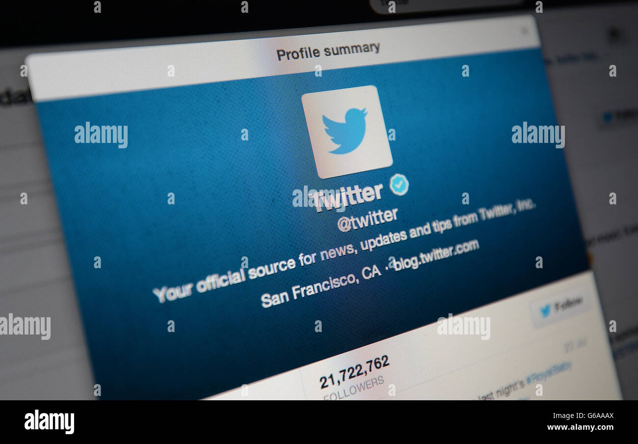 General Stock - Twitter Stock Photo - Alamy