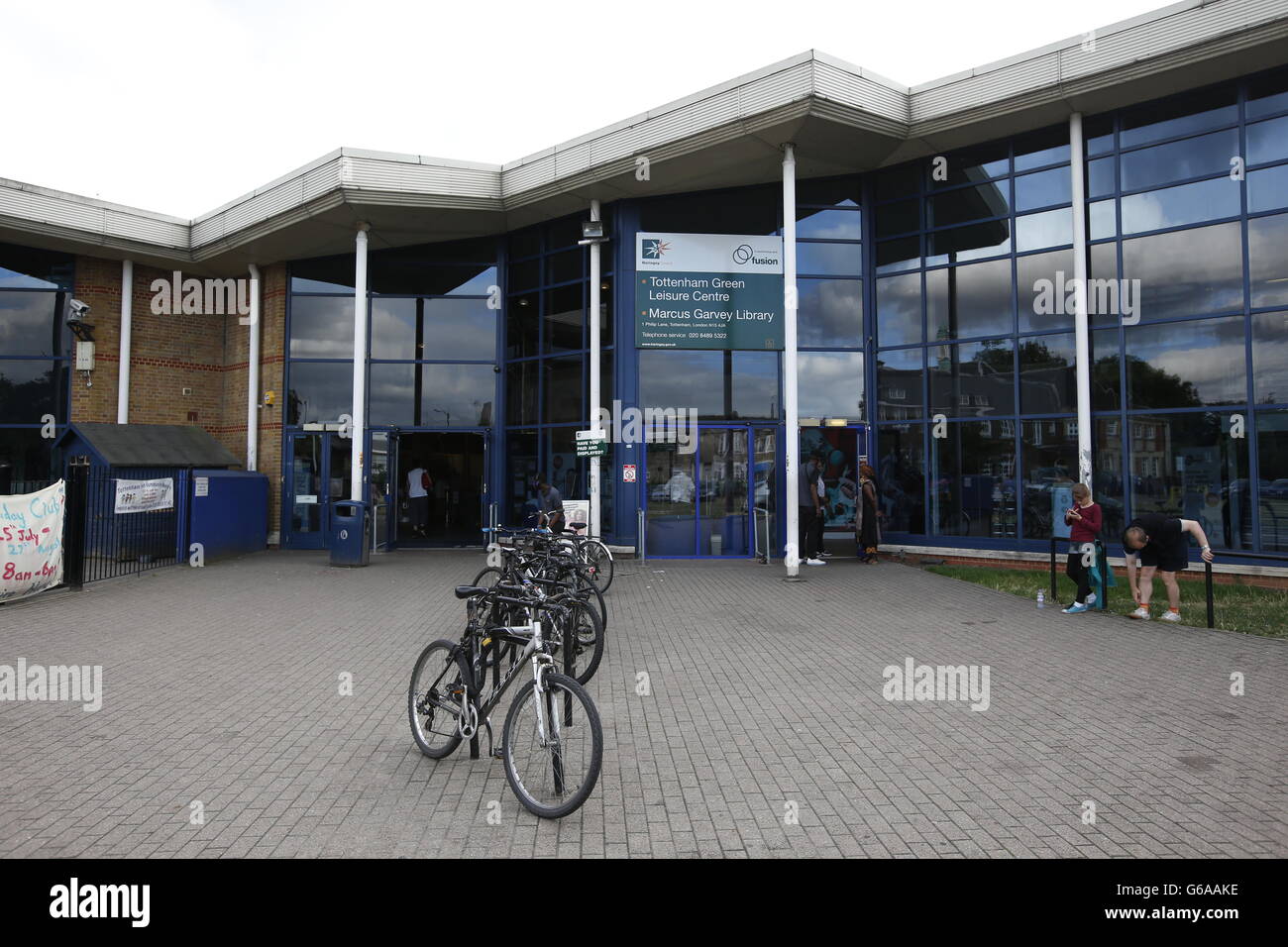 General view of Marcus Garvey Library and Tottenham Green Leisure ...
