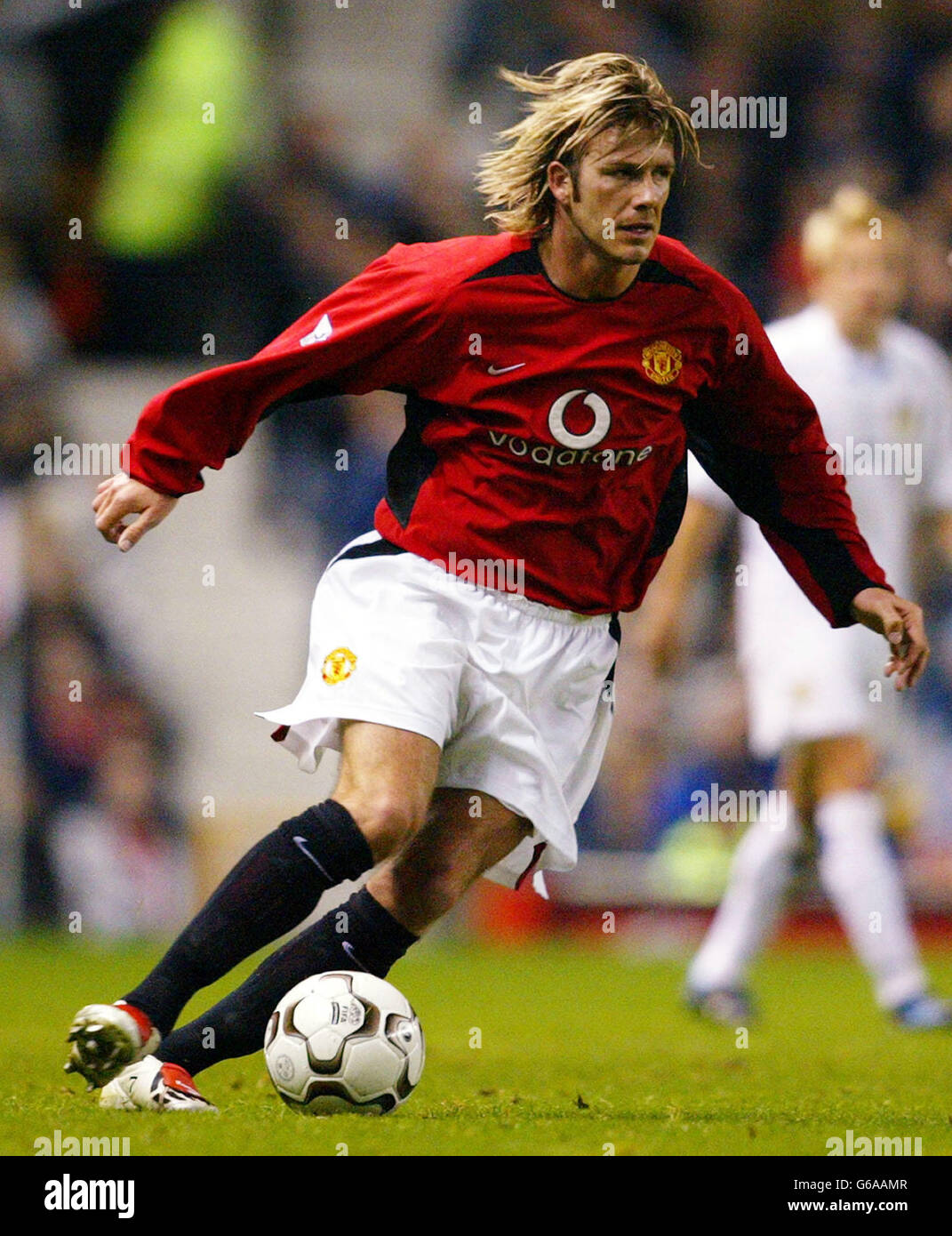Manchester United's David Beckham, during their Barclaycard Premier ...