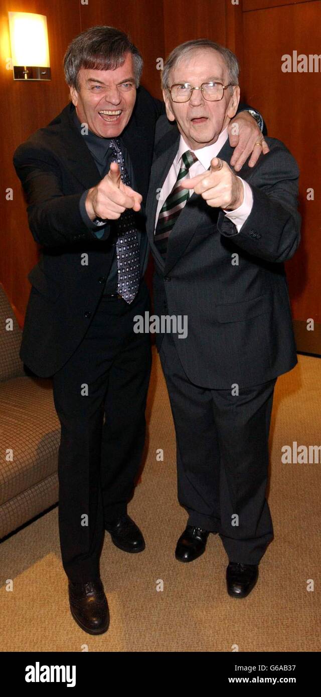 Veteran radio DJ's Tony Blackburn and Alan 'Fluff' Freeman during the ...