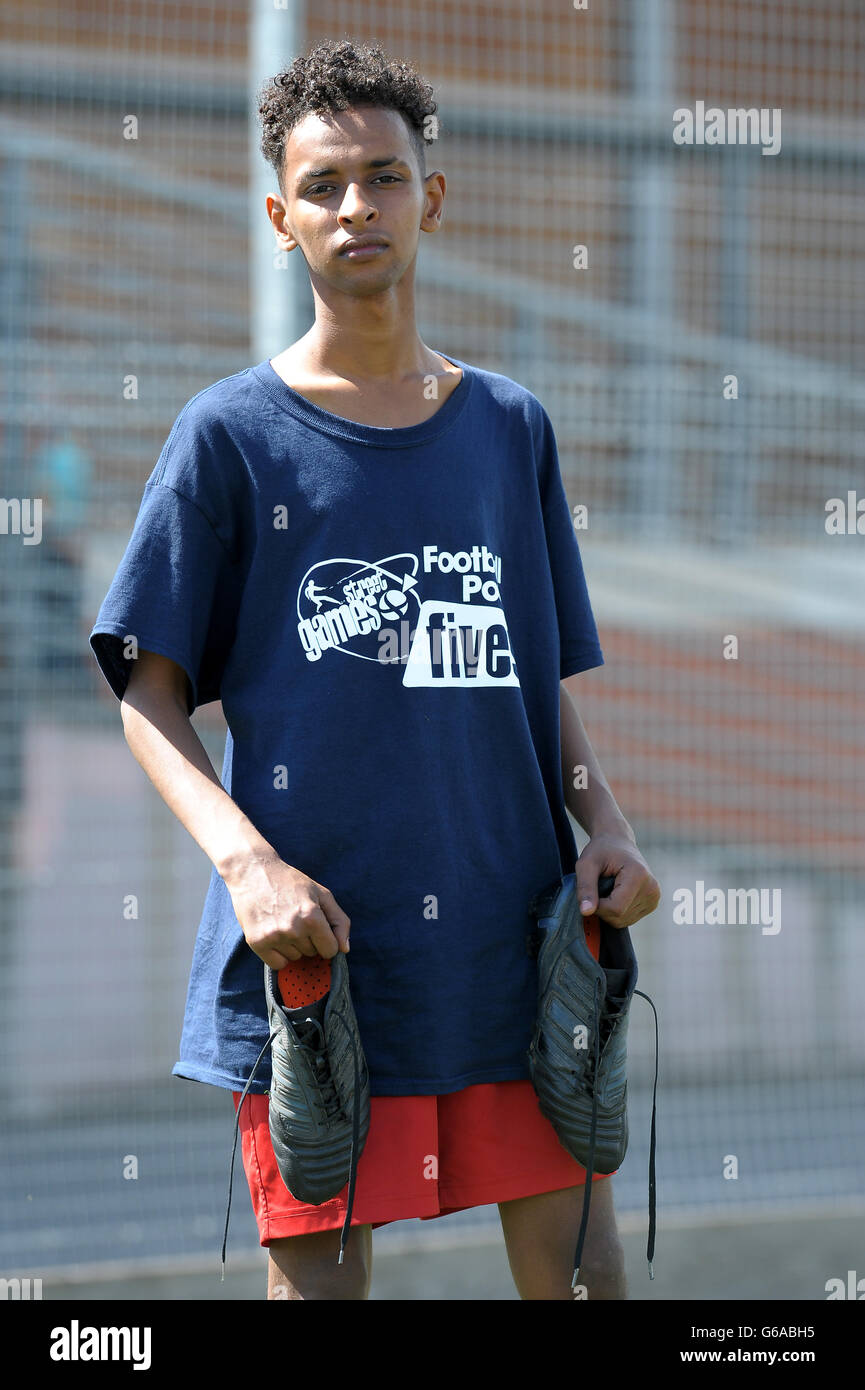 Sport fast track street games city academy bristol hi-res stock ...