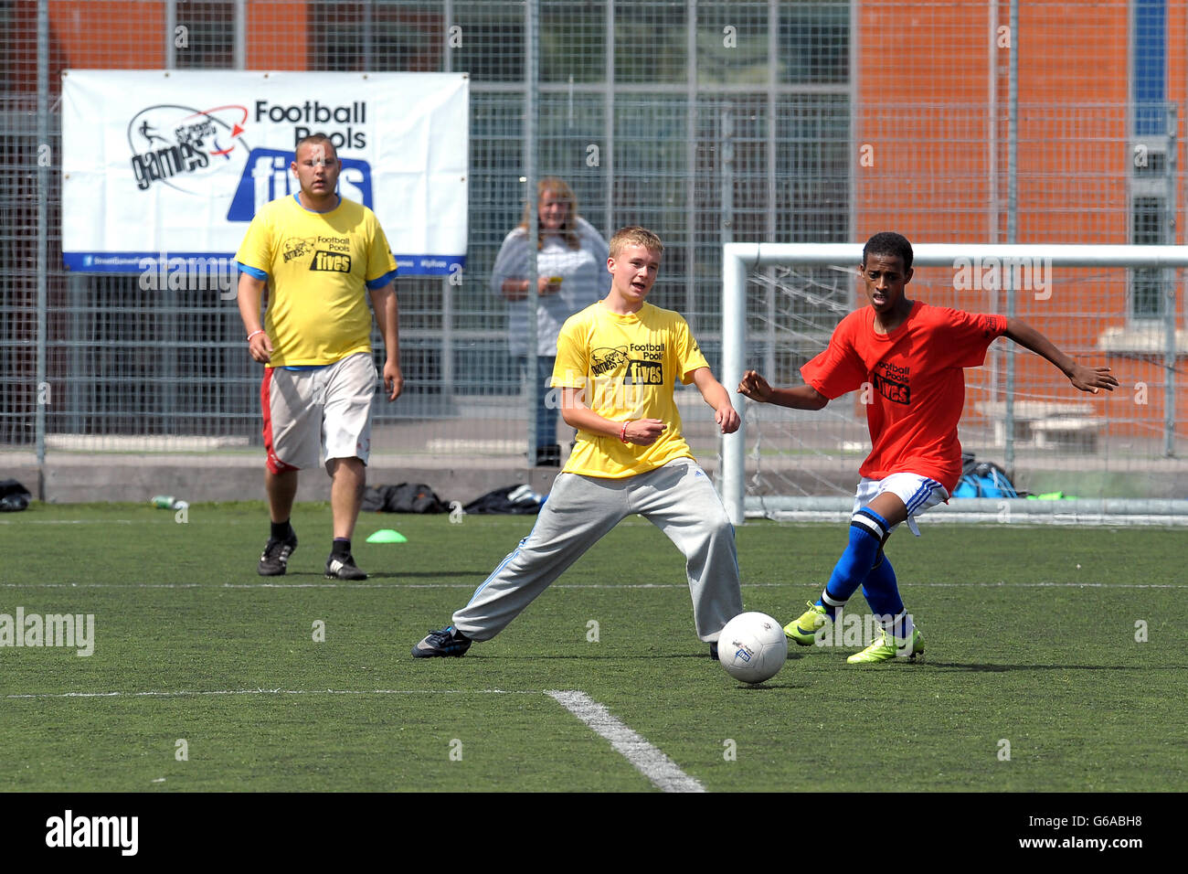 Sport fast track street games city academy bristol hi-res stock ...