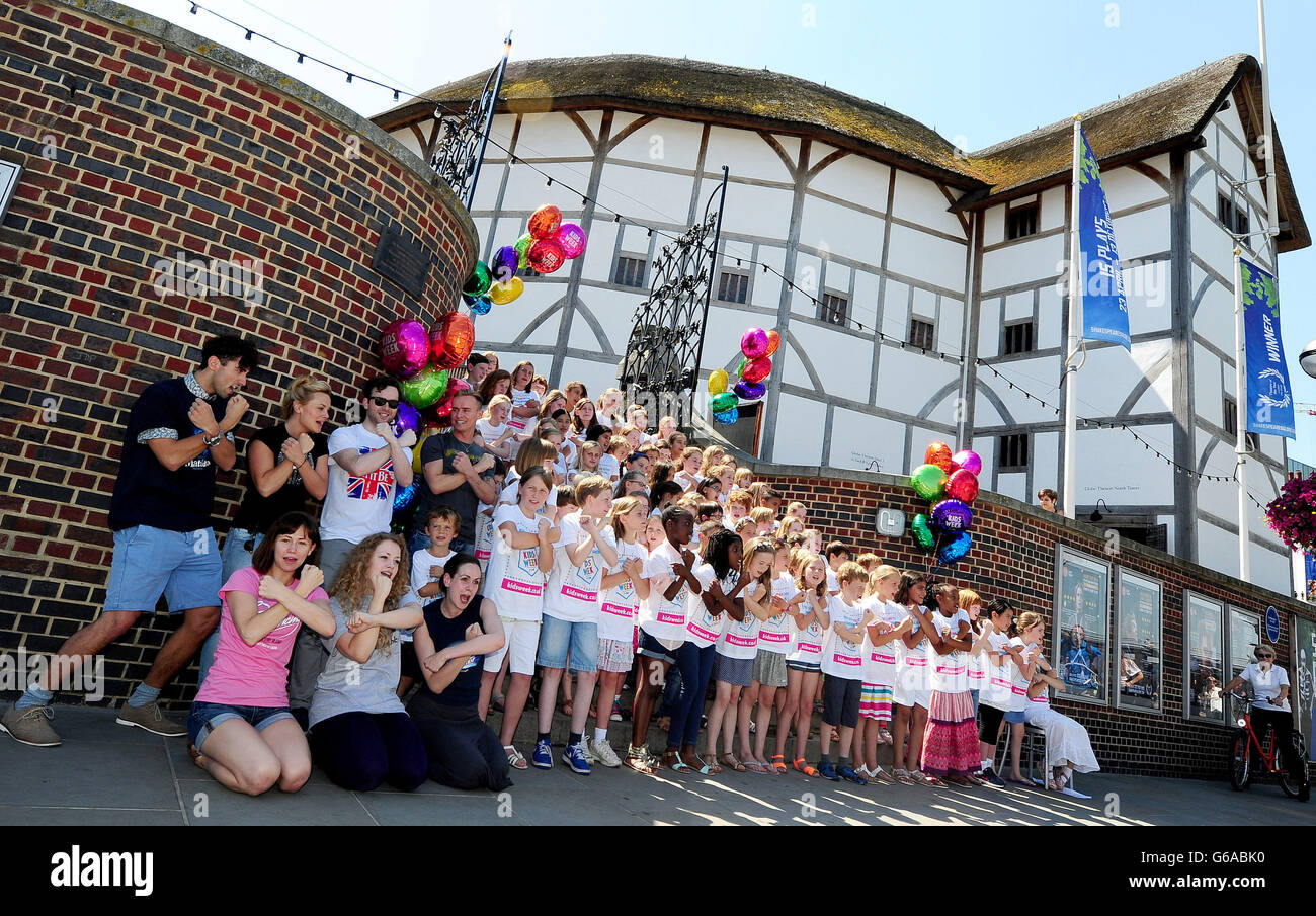 Kids Week launch at the Globe theatre Stock Photo - Alamy