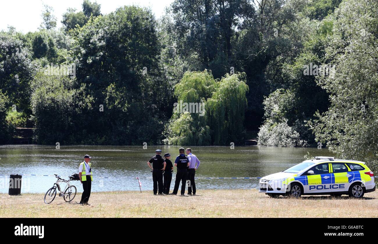 Woman floating face down in hi-res stock photography and images - Alamy